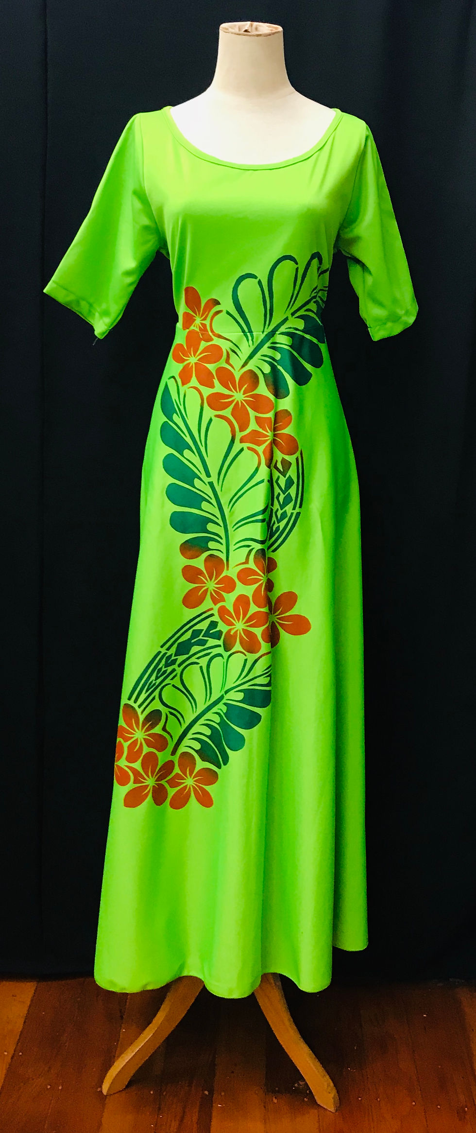 Women Handprint Dress | xufashion