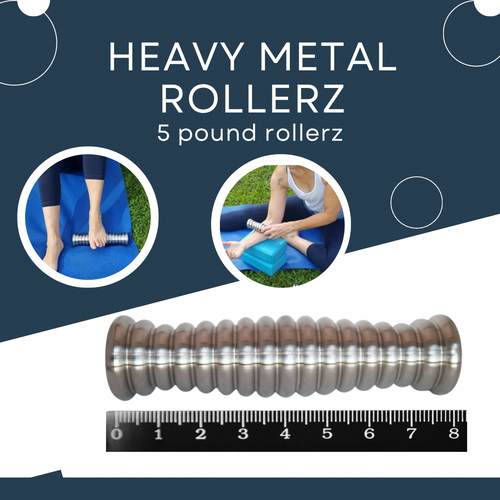 5 pound Heavy Metal Rollerz Solid Stainless Steel Weighted Massage ...
