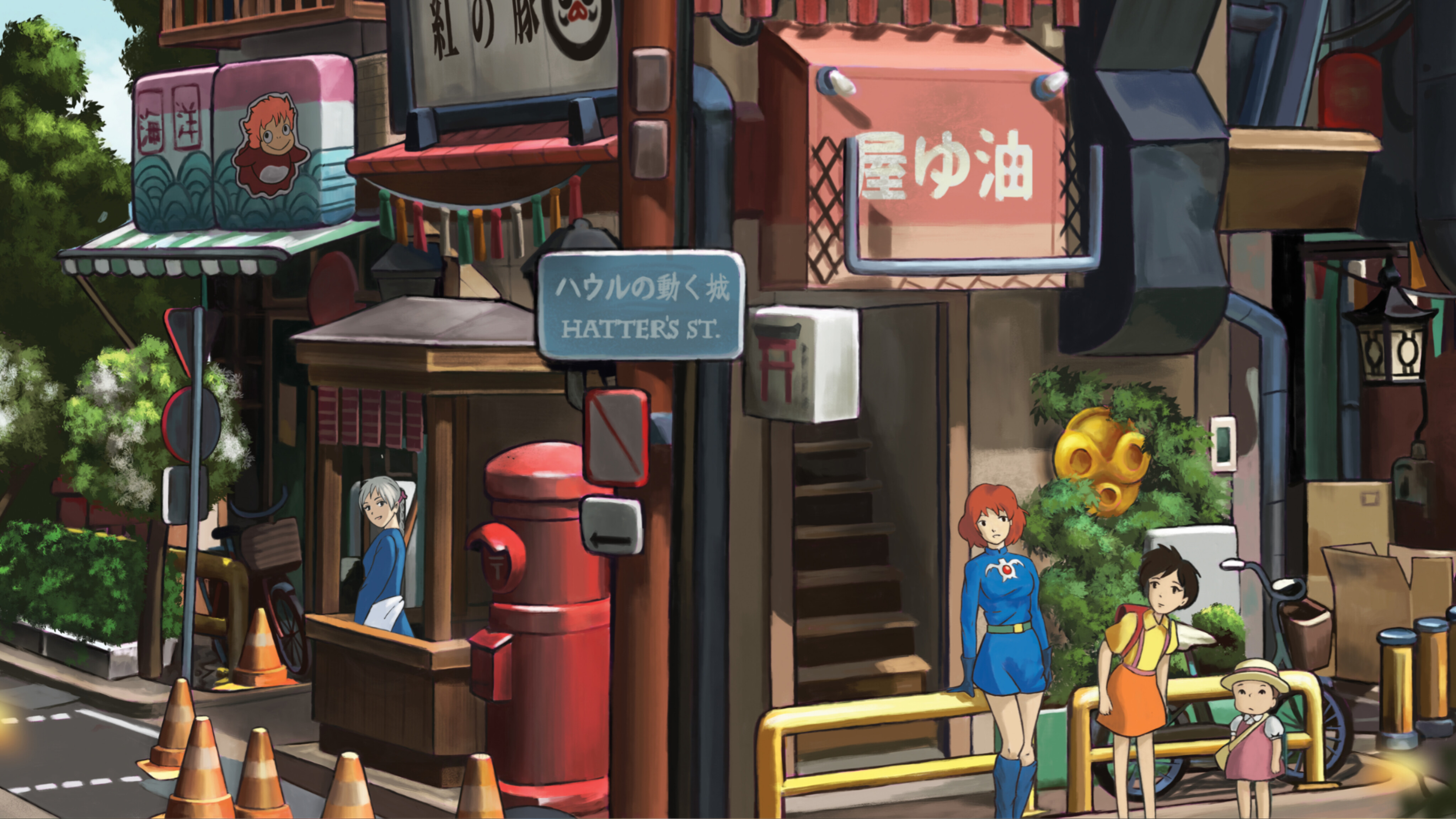 Tokyo Ghibli Street - Une Odyssée Visuelle dans le Pop Japonisme