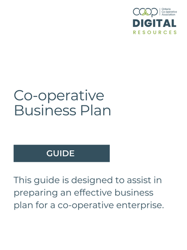 Co-operative Business Plan Guide | Ontario Co-op Assoc.