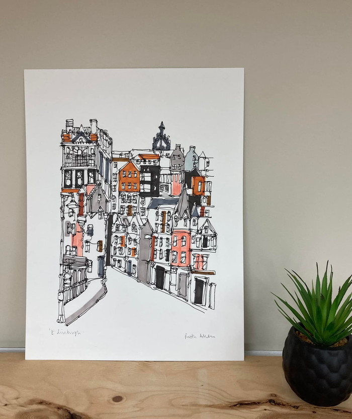 Ruth Allen | Original Line Drawings | Woodings Yard