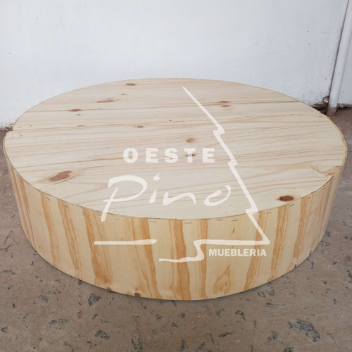 Tarima Circular 1mts diámetro | Oeste Pino