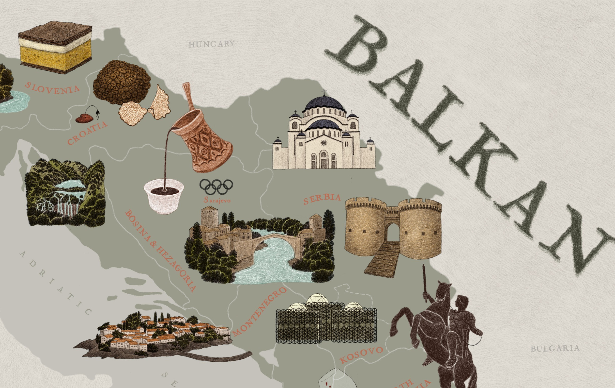 Balkan Map | PeiHsin Cho