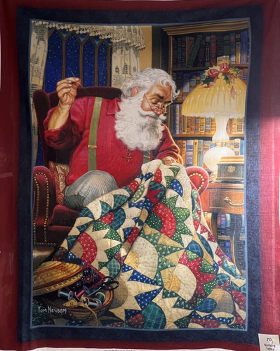 Quilting Santa Panel | Peace By Piece Quilt