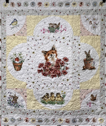 Bramble Patch Fox, Crib, 36” x 45” | Peace By Piece Quilt