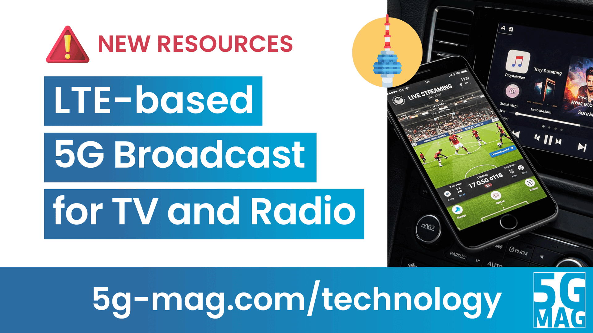 LTE-based 5G Terrestrial Broadcast for TV and radio distribution