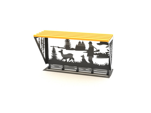 Hanger 2. Slots for bending, production without welding. 2 mm sheet ...