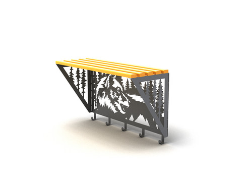 Hanger. Slots for bending, production without welding. 2 mm sheet (14g ...