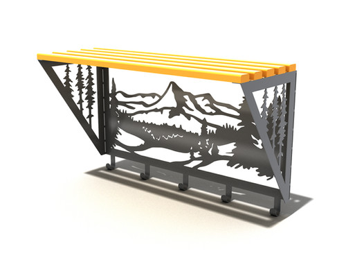 Hanger 3. Slots for bending, production without welding. 2 mm sheet ...