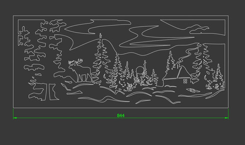 The Nature 6 panel. Free DXF file for plasma, laser cutting. | Cutting ...