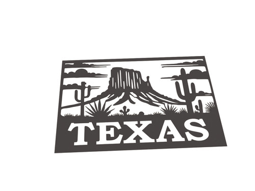 Wall decor "TEXAS" . DXF file plasma, laser | Cutting plan DXF