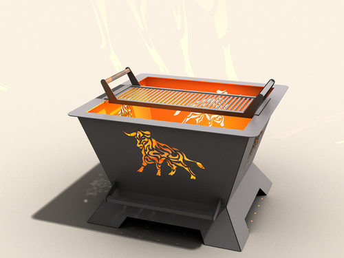 "Bull" Fire pit. DXF fire pit, file plasma, laser cutting | Cutting ...