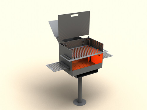 Outdoor grill. The cutting plan is a DXF file. 3mm, 11g, | Cutting plan DXF
