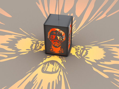 Collapsible lantern for Halloween. 1.5 mm sheet (16g) DXF file ...