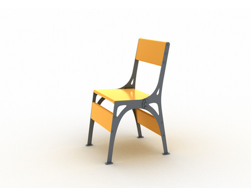 Chair 13 in industrial style. Cutting plan. DXF file plasma, laser ...