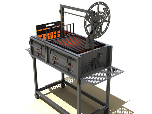 Santa Maria Grill. DIY plan. A set of DXF files + drawings for assembly ...