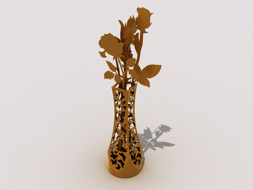 Garden, home decor "Vase" DXF file plasma cutting + assembly drawings ...