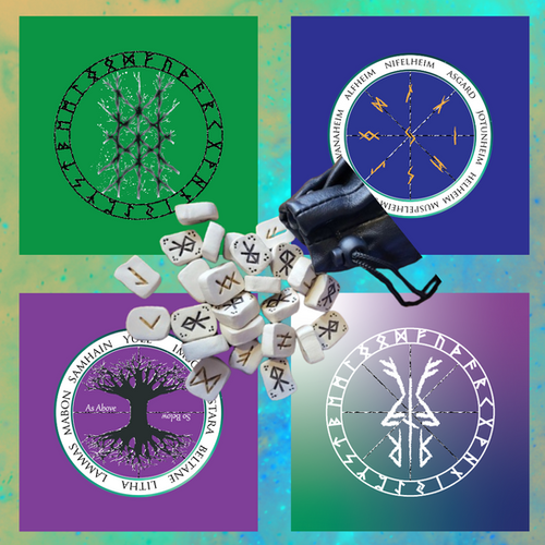 Custom Rune Set + Casting Mat Set | The Northern Gateway