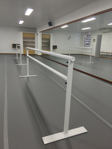 Barra Profissional Dupla de Aço Altura Fixa de 85cm e Fixa de 1.10m ...