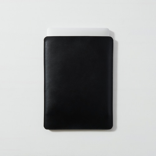 leather PC case black