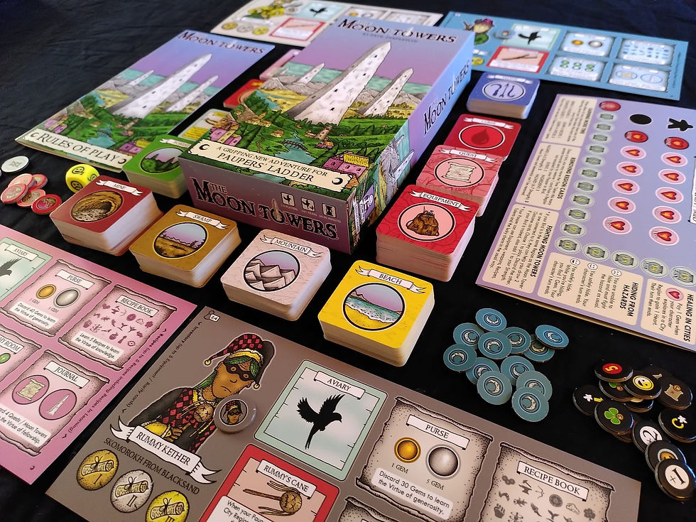 The world of Paupers' Ladder | Bedsit Games