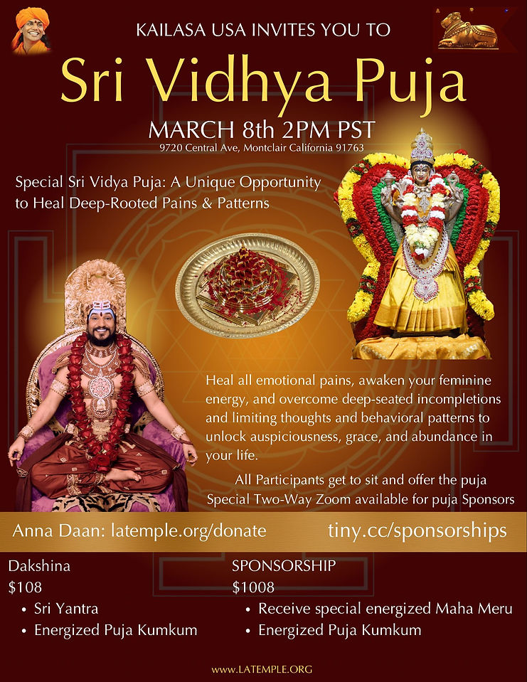Meditation | Kailasa Los Angeles: Nithyanandeshwara Hindu Temple ...