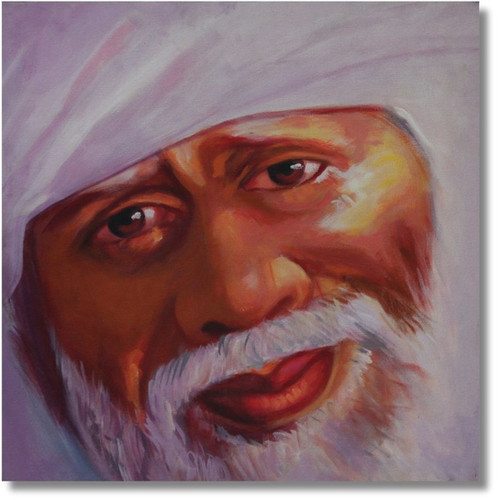 Handmade Abstract Sai Baba Painting On Canvas Buy Online From Famous ...