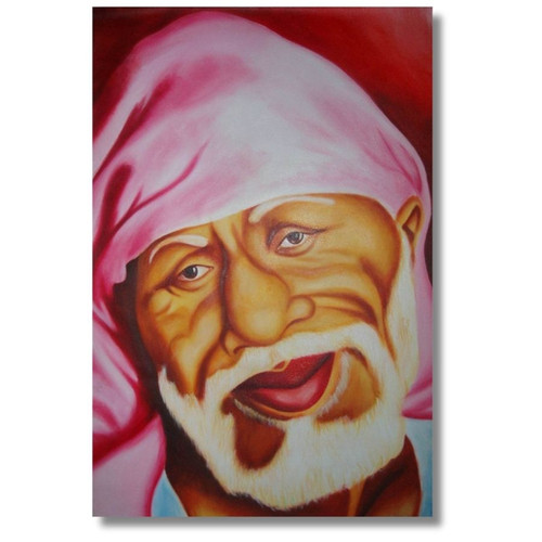 Shirdi Sai Baba Painting on canvas living room shop online from famous ...