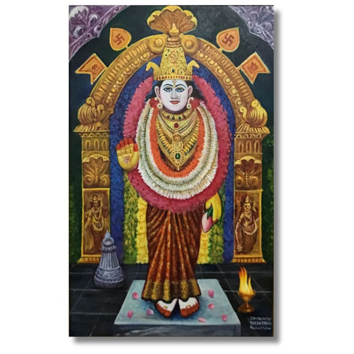 Handmade Suvarna Temple Devi Painting on Canvas Buy Online From Best ...