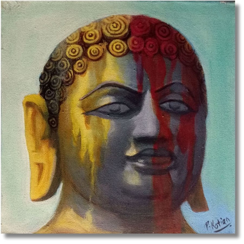 Handmade Bahubali Gomateshwara Painting on Canvas Buy Online From ...