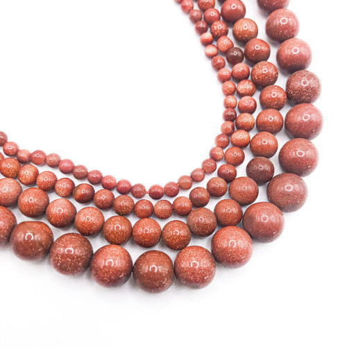 Brown Goldstone Round Bead Strand | Rock & Gemstone Shop