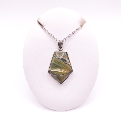 Picrolite Sterling Silver Pendant | Rock & Gemstone Shop
