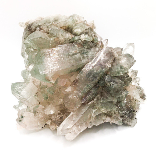 Large Green Chlorite in Quartz Cluster | Rock & Gemstone Shop