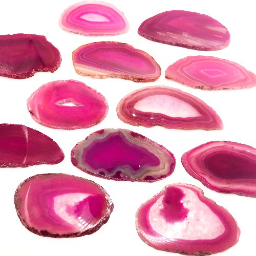 Small Agate Slices - Pink | Rock & Gemstone Shop