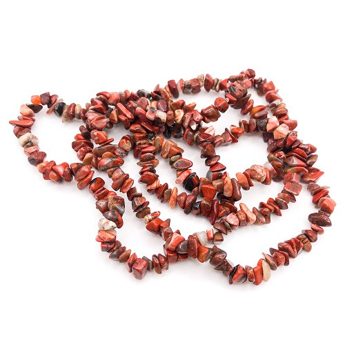 36" Brecciated Jasper Chip Strand | Rock & Gemstone Shop