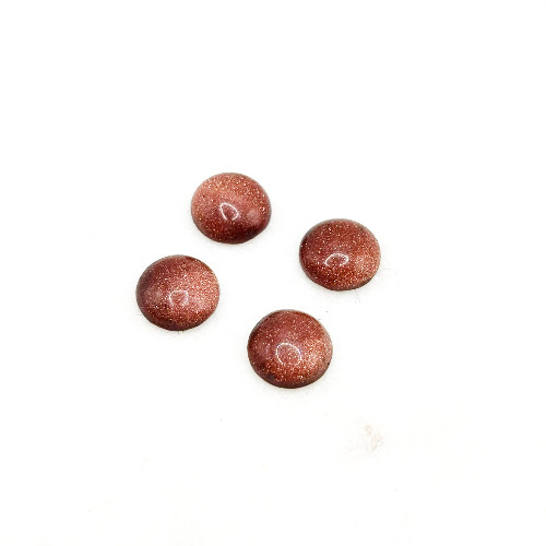 Brown Goldstone Cabochon - 8mm Round | Rock & Gemstone Shop