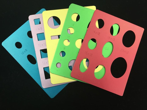 ALUMINUM TEMPLATES - 5PC SET | Rock & Gemstone Shop