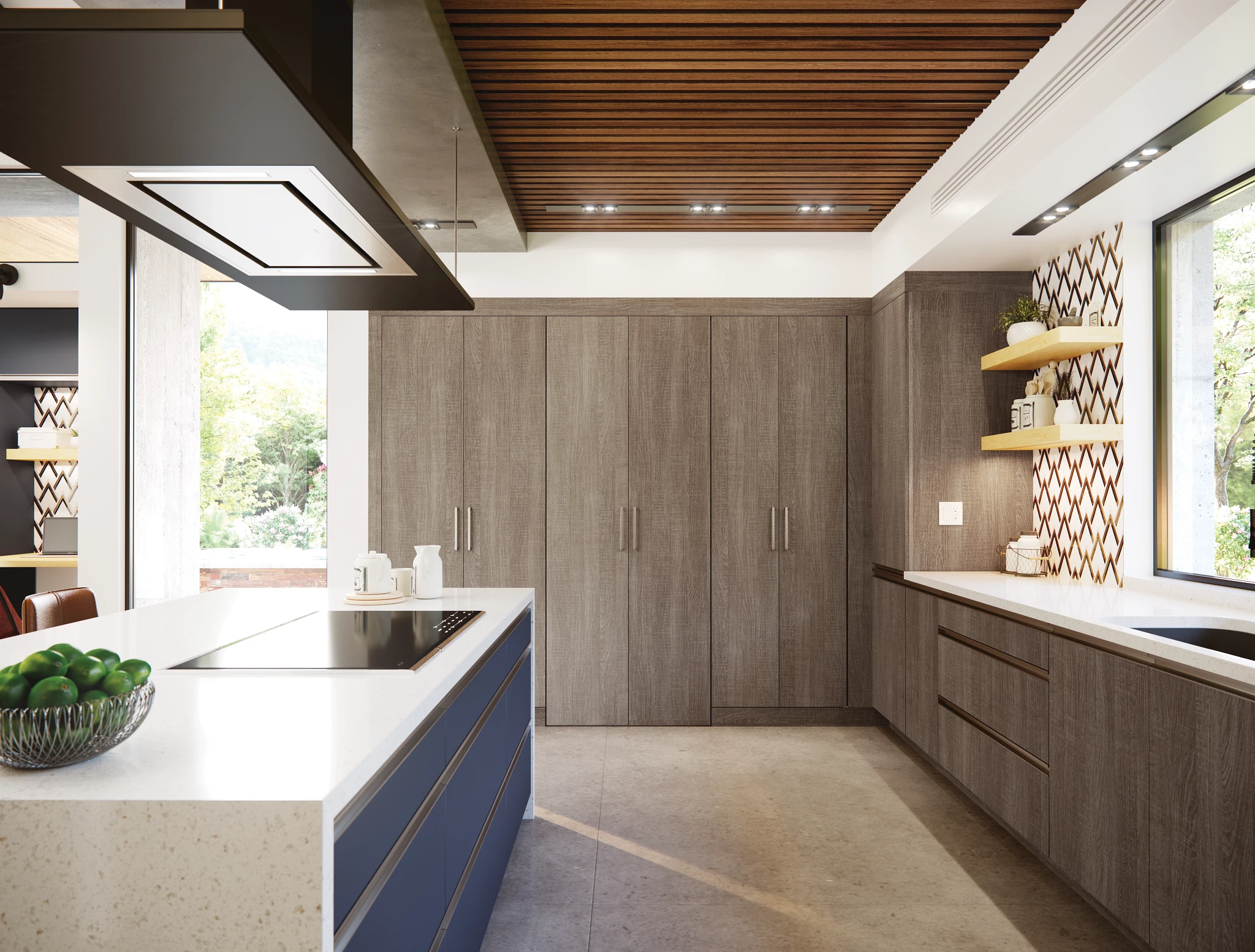 UltraCraft Piper Vineyard Oak Cabinets | Alba Kitchen