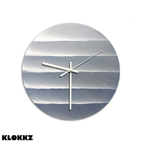 KLOKK - wandklok - gepolijst aluminium | klokkz