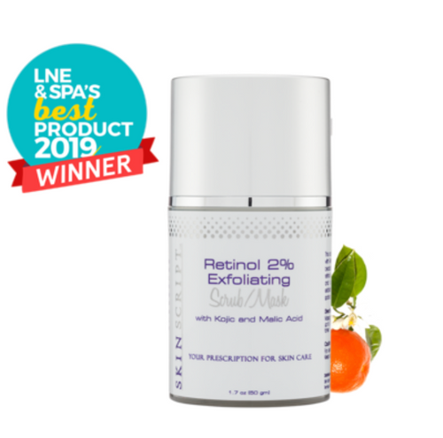 Skin Script Retinol 2% Exfoliating Scrub/Mask | GlowGoalsLuxurySpa
