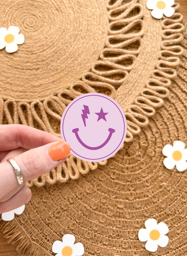 Rockstar Smiley Sticker | Koll Designs