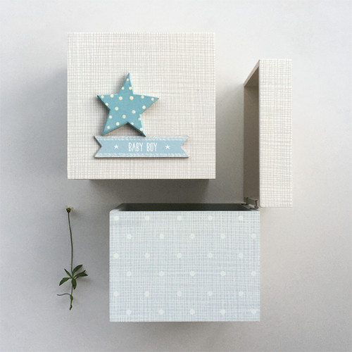 Small Baby Boy Keepsake Box | Woodkrazy Handmade