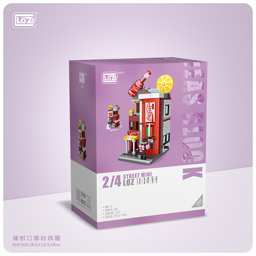 Cola Shop (1622)-LOZ Mini Blocks Mini Street | Mak Collection