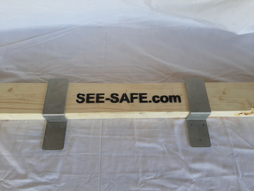 SEE-SAFE Security Drop Open Door Barricade Brackets Fits 2x4 Lumber 2 ...