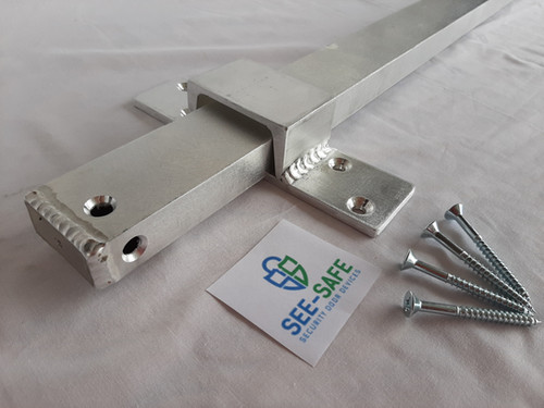 SEE-SAFE SECURITY SQUARE TUBE DOOR BAR WITH PADLOCK HOLES | Seesafe
