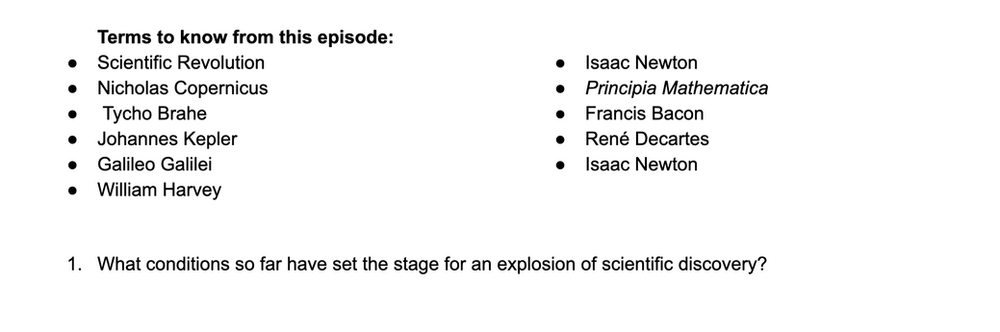 Crash Course Viewing Guides