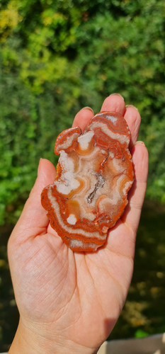 Dulcote Agate Slice Semi Polished | Moonstone