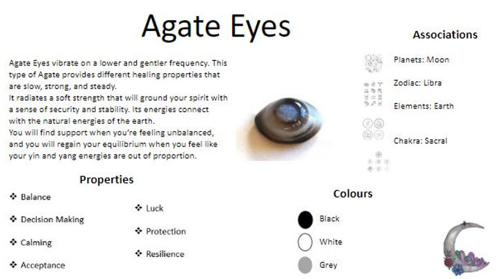 Agate Eyes | Moonstone