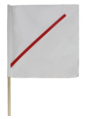 20" White Barricade Flag | T and A Safety, LLC