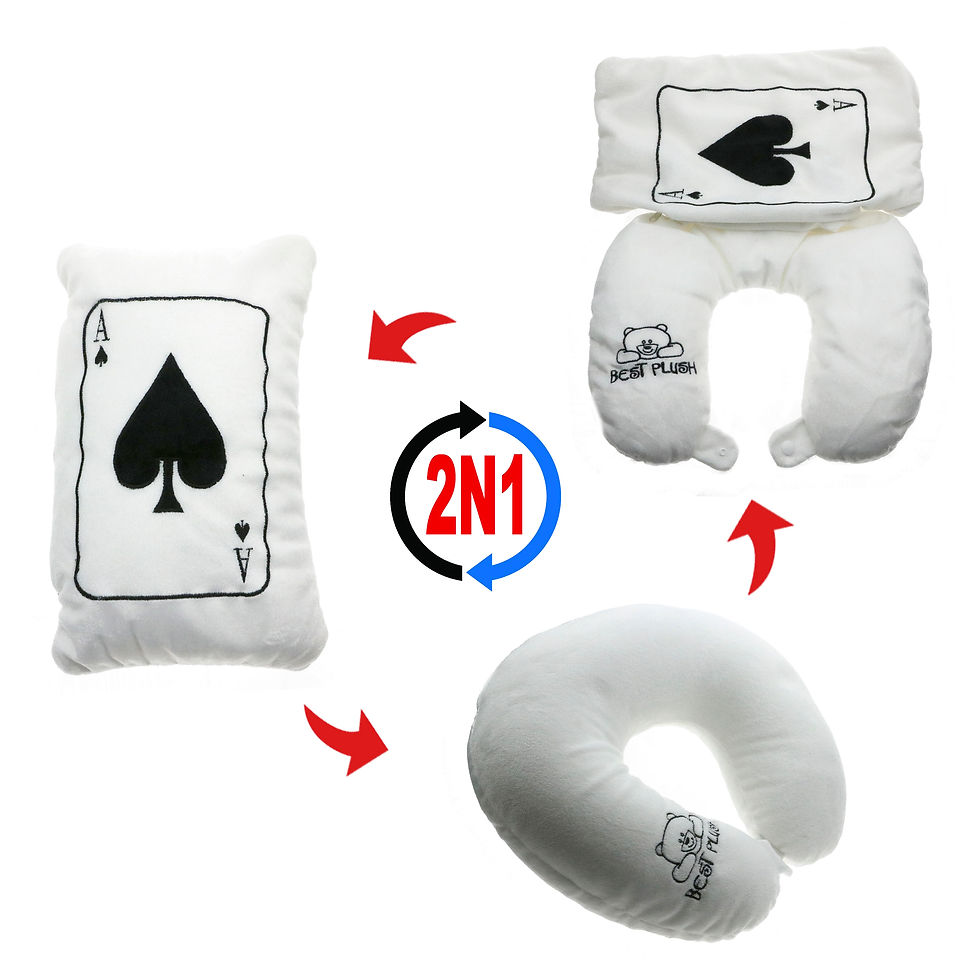 Playing Card Plush and Neck Pillow, 2 In 1 Convertible Promotional ...